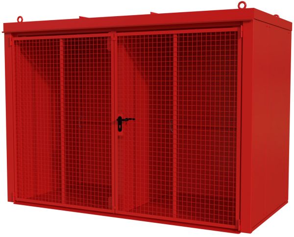 Bauer Gasflaschen-Container Stahl GFC-B|W M4 - RAL 3000