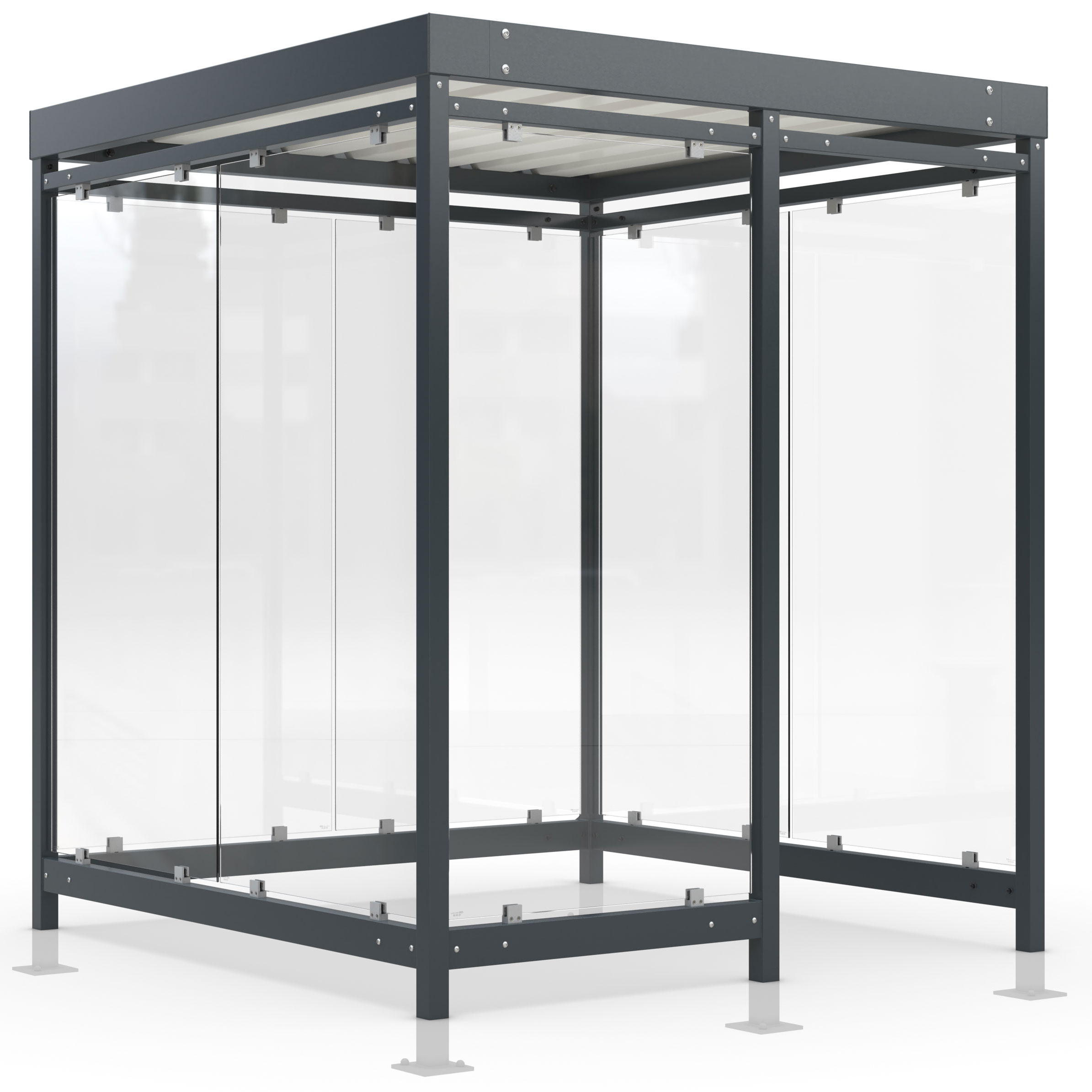 WSM Überdachung Köln - K2 c|b UP Bausatz - RAL 7016