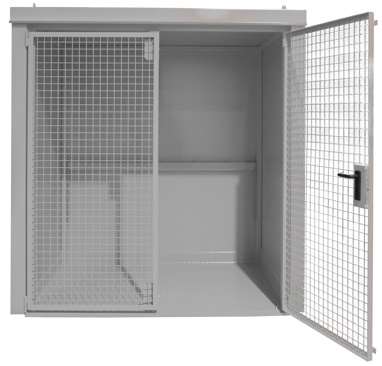 Bauer Gasflaschen-Container Stahl GFC-B M2 - RAL 7005