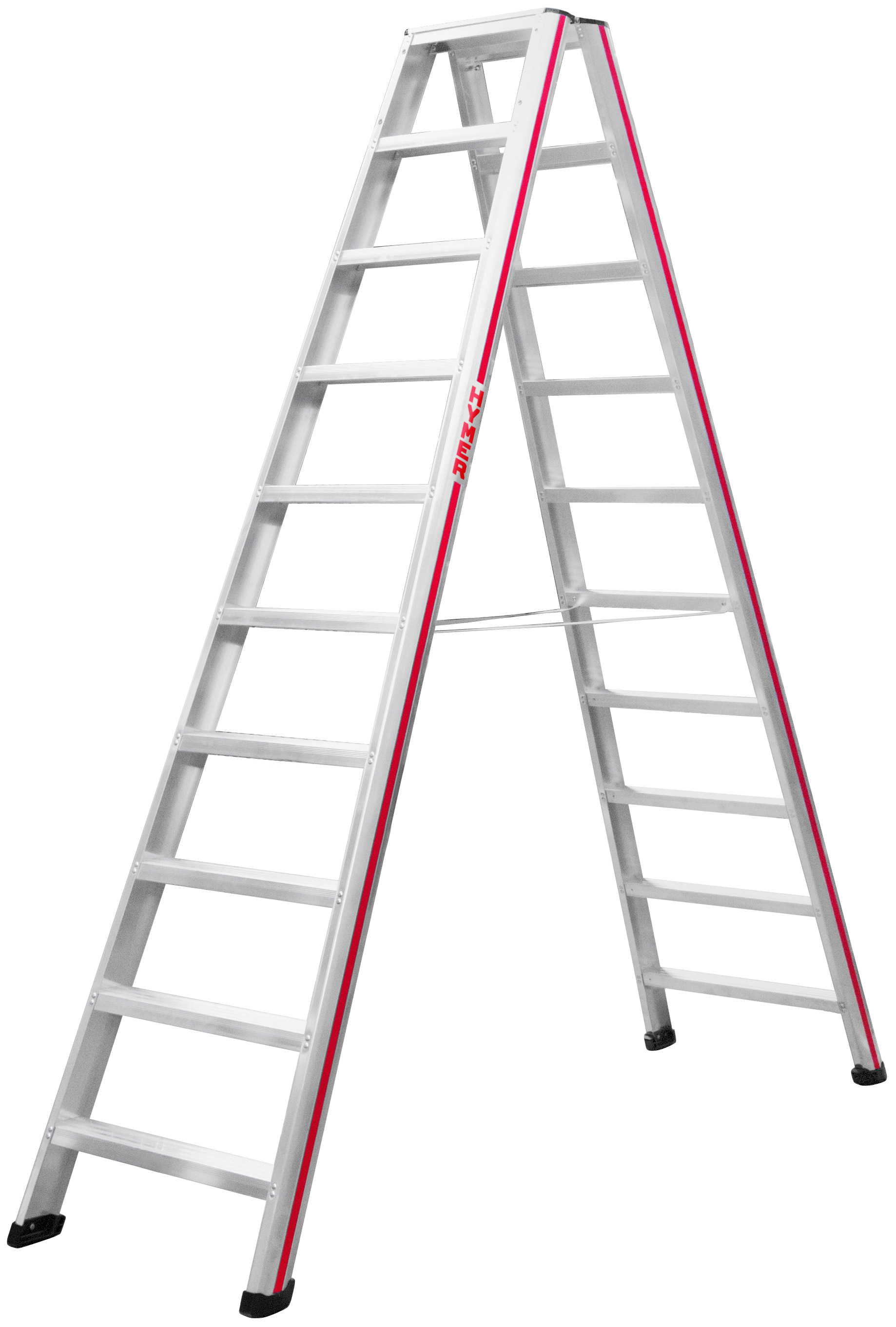 Hymer Stehleiter SC 60 Alu D-Holm 2x10 Stufen