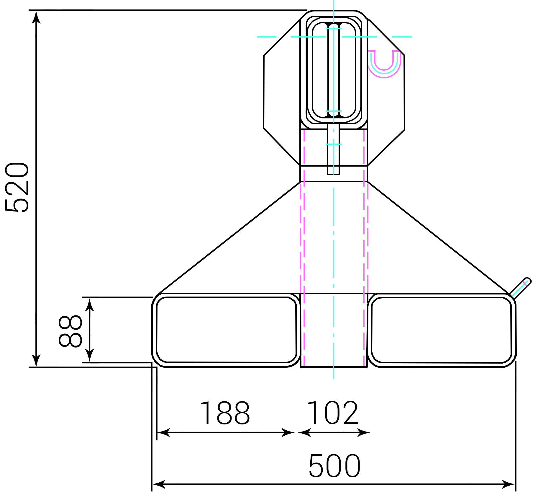 RR Industrietechnik Kranarm RKA-5 - RAL 3000