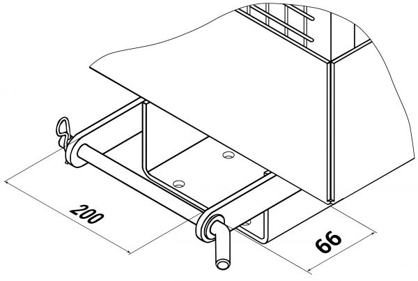 RR Industrietechnik Arbeitskorb RAK-compact - RAL 7016