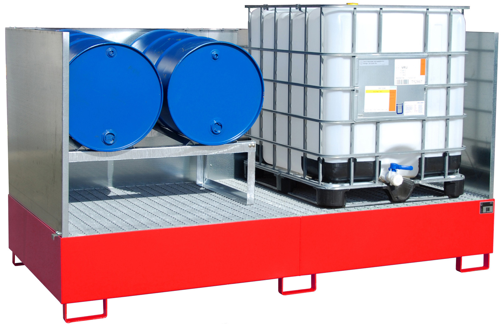 Bauer Auffangwanne Stahl AW 1000-2|SW - RAL 3000