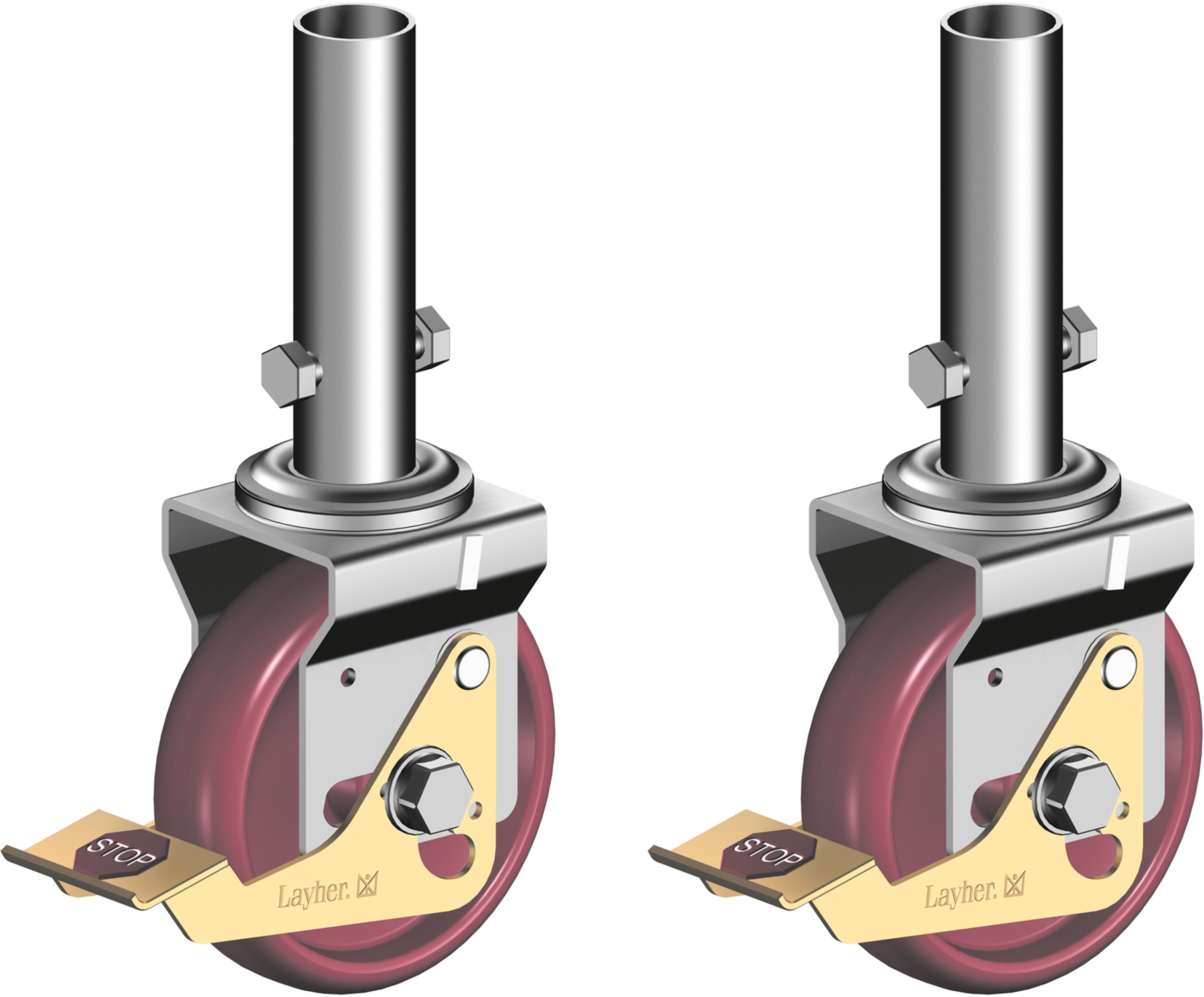 Layher Fahrgerüst Lenkrolle 400 2er Set Online Kaufen