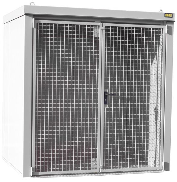 Bauer Gasflaschen-Container Stahl GFC-B M2 - RAL 9002