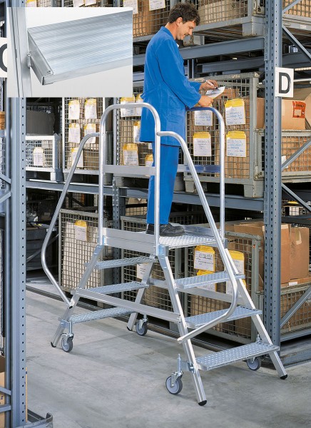 Alu Treppe mit Podest online kaufen