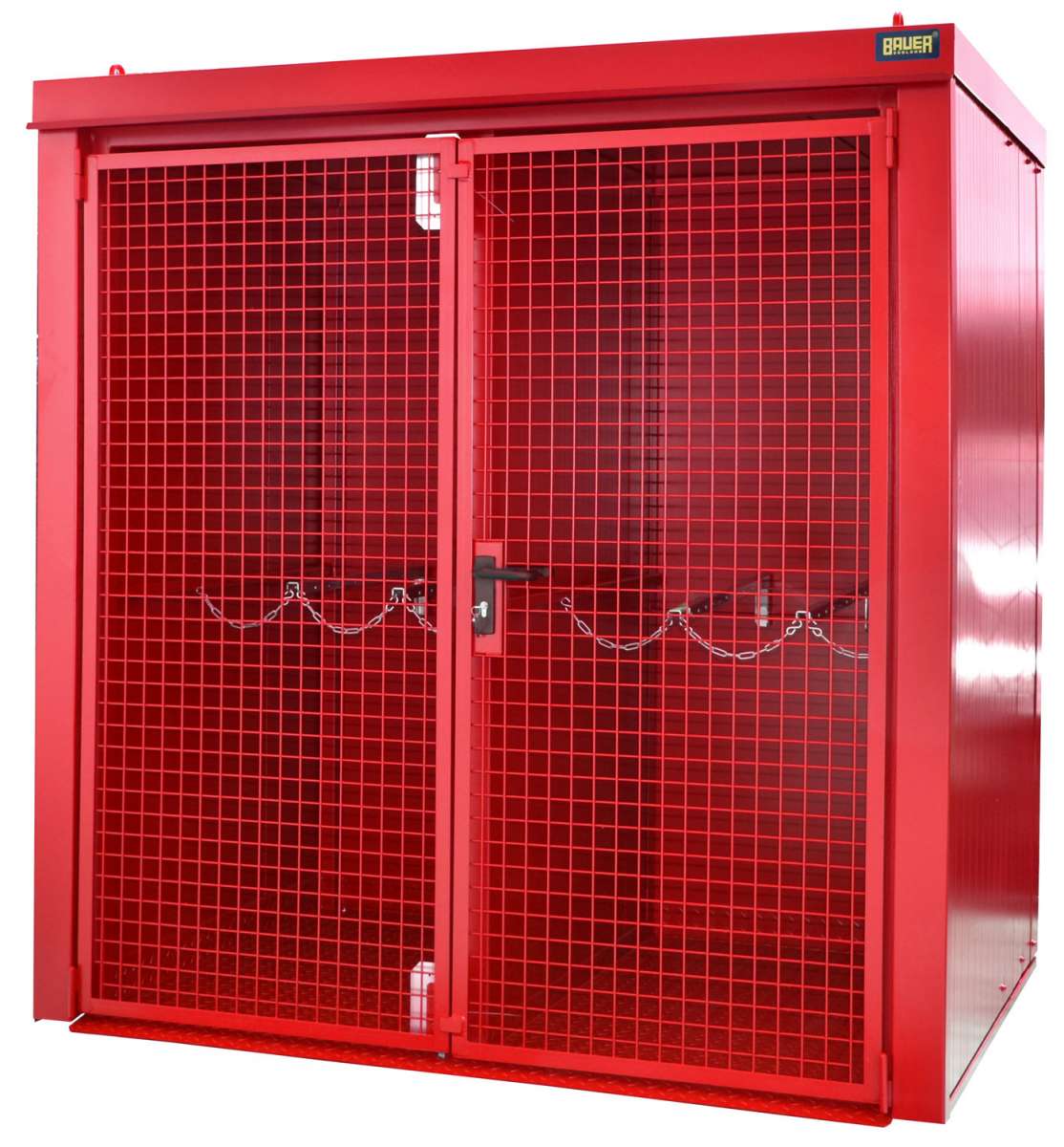 Bauer Gasflaschen-Container Stahl GFC-B|W M2 - RAL 3000