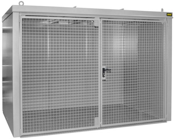 Bauer Gasflaschen-Container Stahl GFC-B M4 - RAL 7005